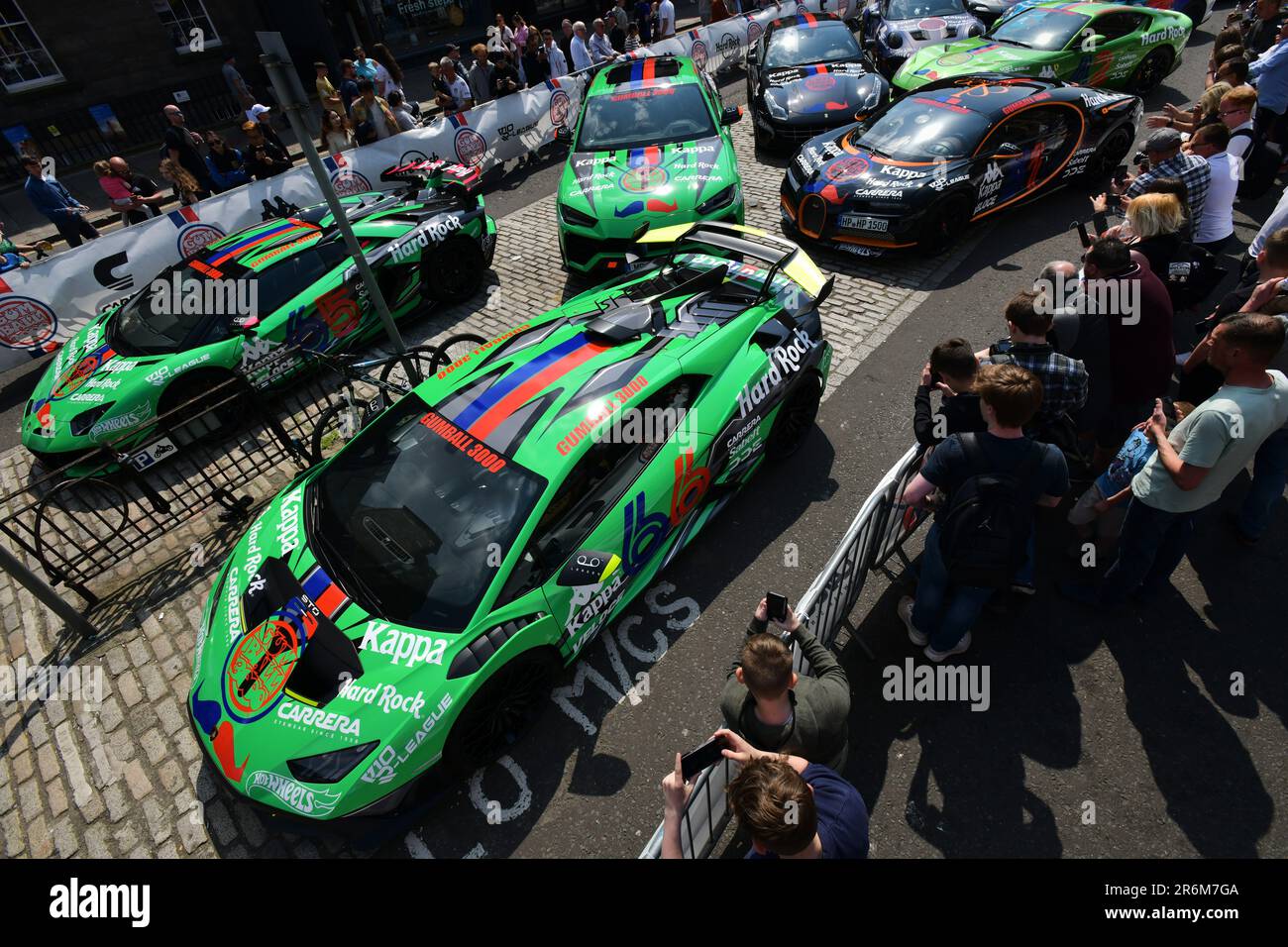 Edinburgh Scotland, UK 10 June 2023. High performance cars gather in ...