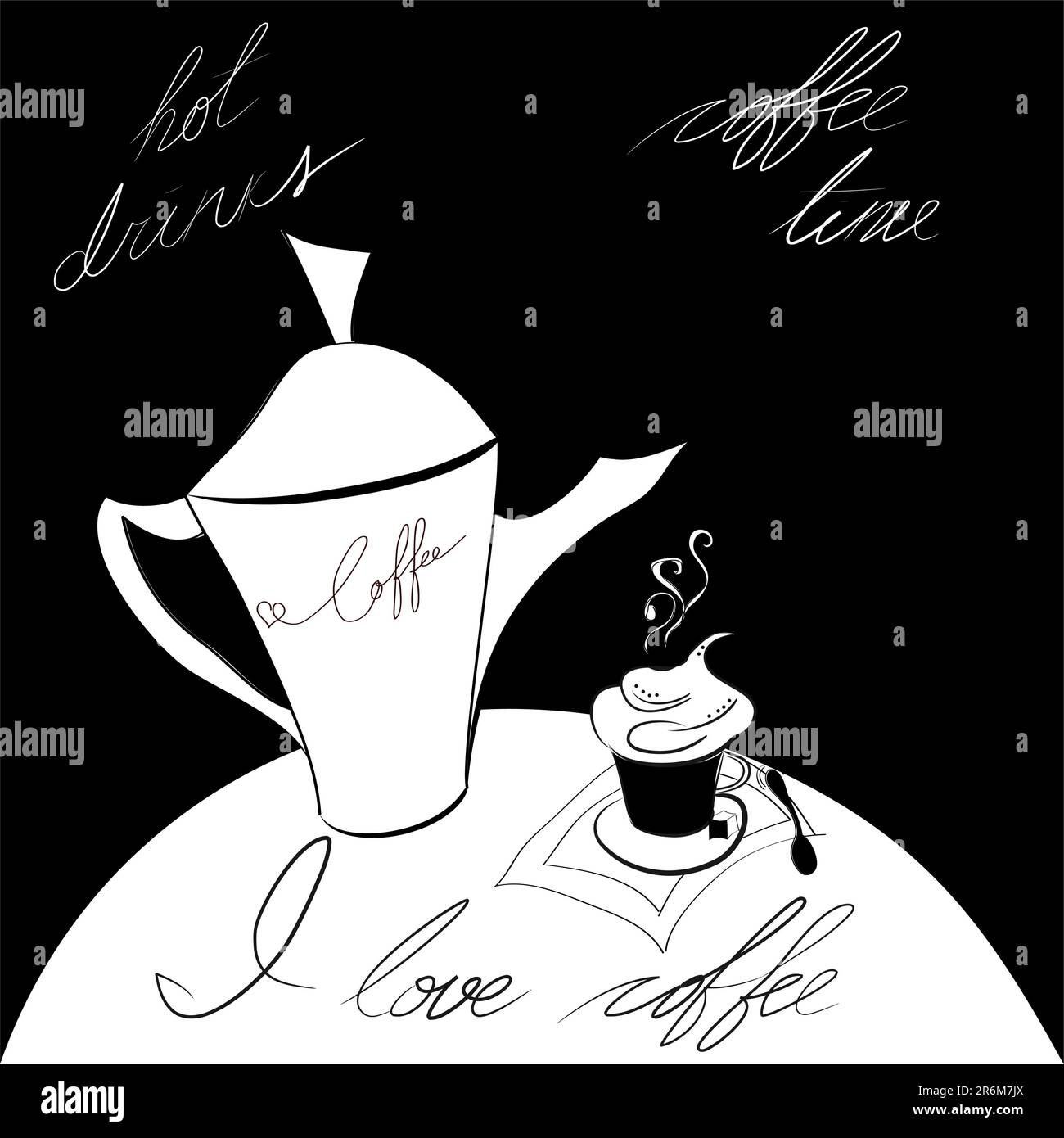 Beverage love Stock Vector Images - Alamy