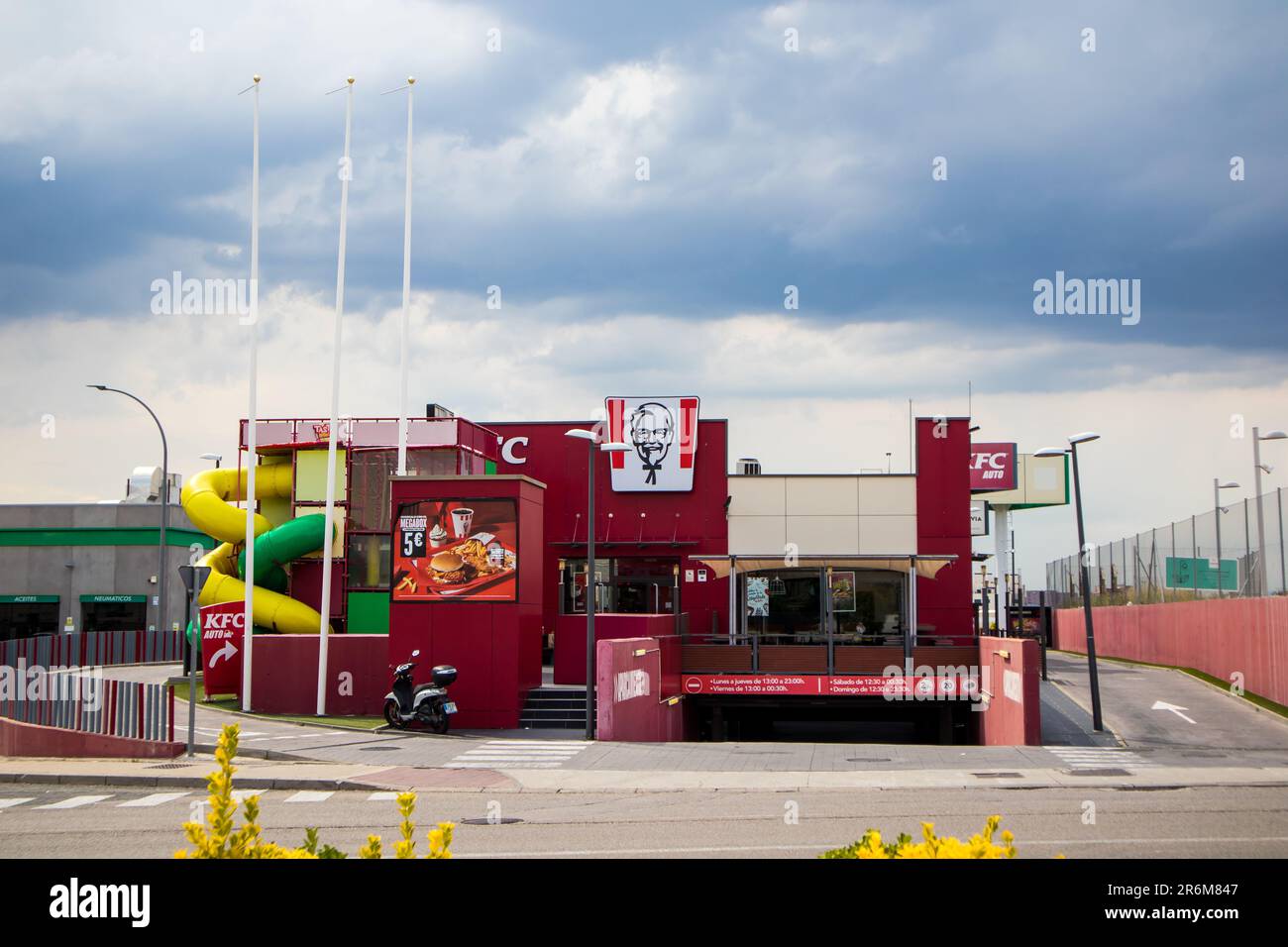 Madrid, Spain. May 1, 2023 Kentucky Fried Chicken is an international ...