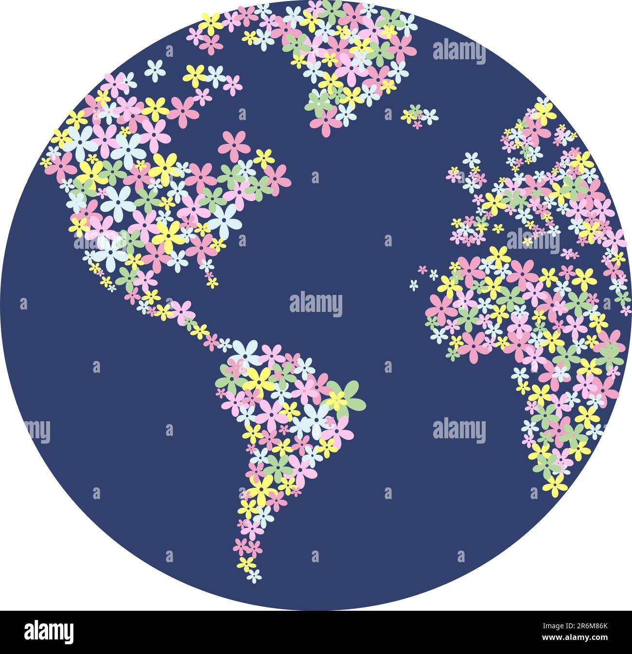World of flowers Stock Vector Images - Alamy