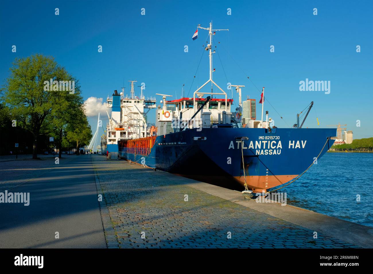 Atlantica Hav general cargo vessel moored to the quay of Nieuwe Maas ...