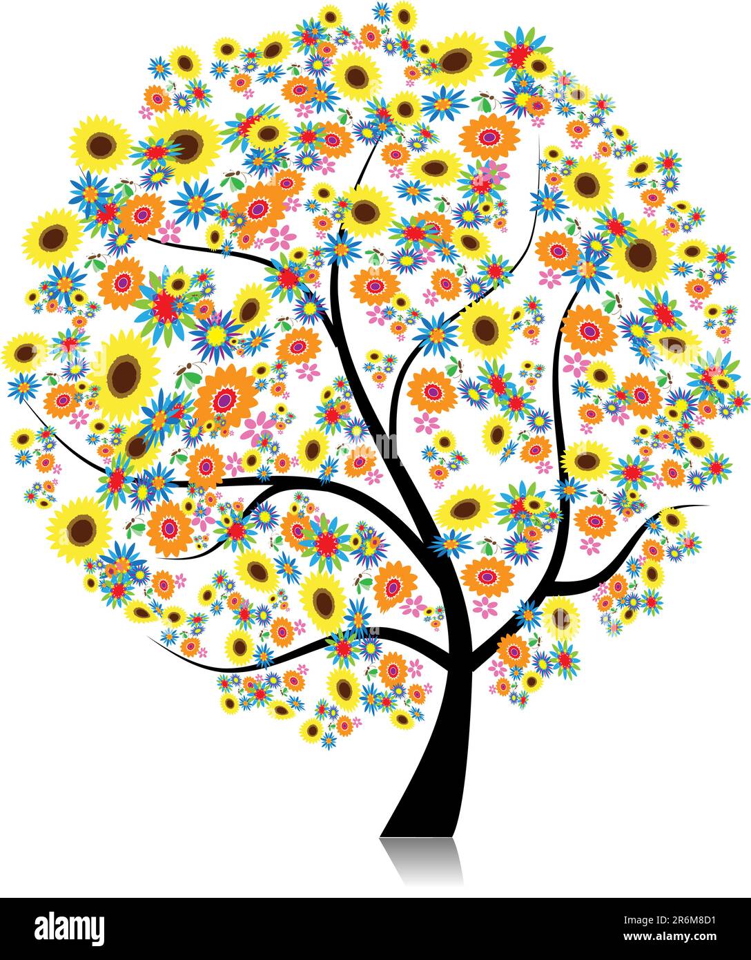 Floral tree beautiful for your design Stock Vector Image & Art - Alamy