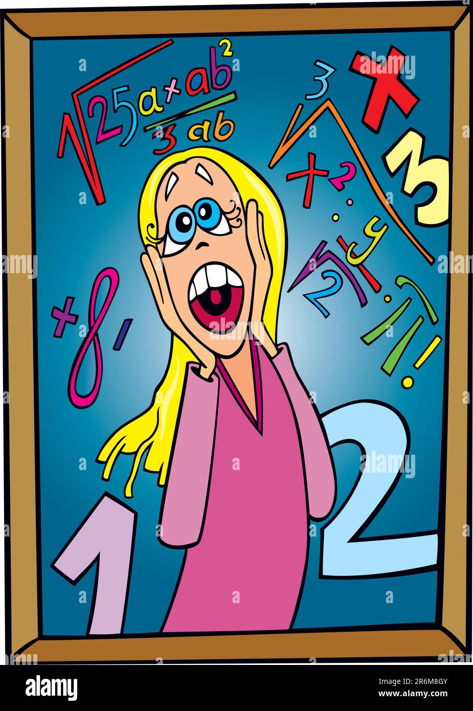 Girl test Stock Vector Images - Alamy