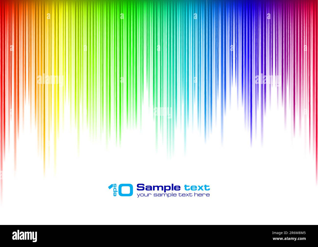 Colorful Sound waveform (editable vector) on white Stock Vector Image ...