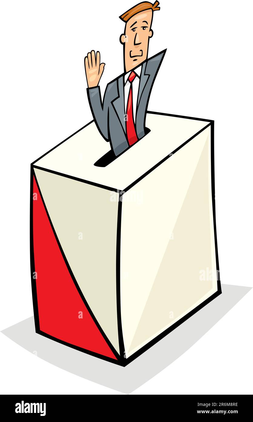Cartoon illustration election campaign Stock Vector Images - Alamy