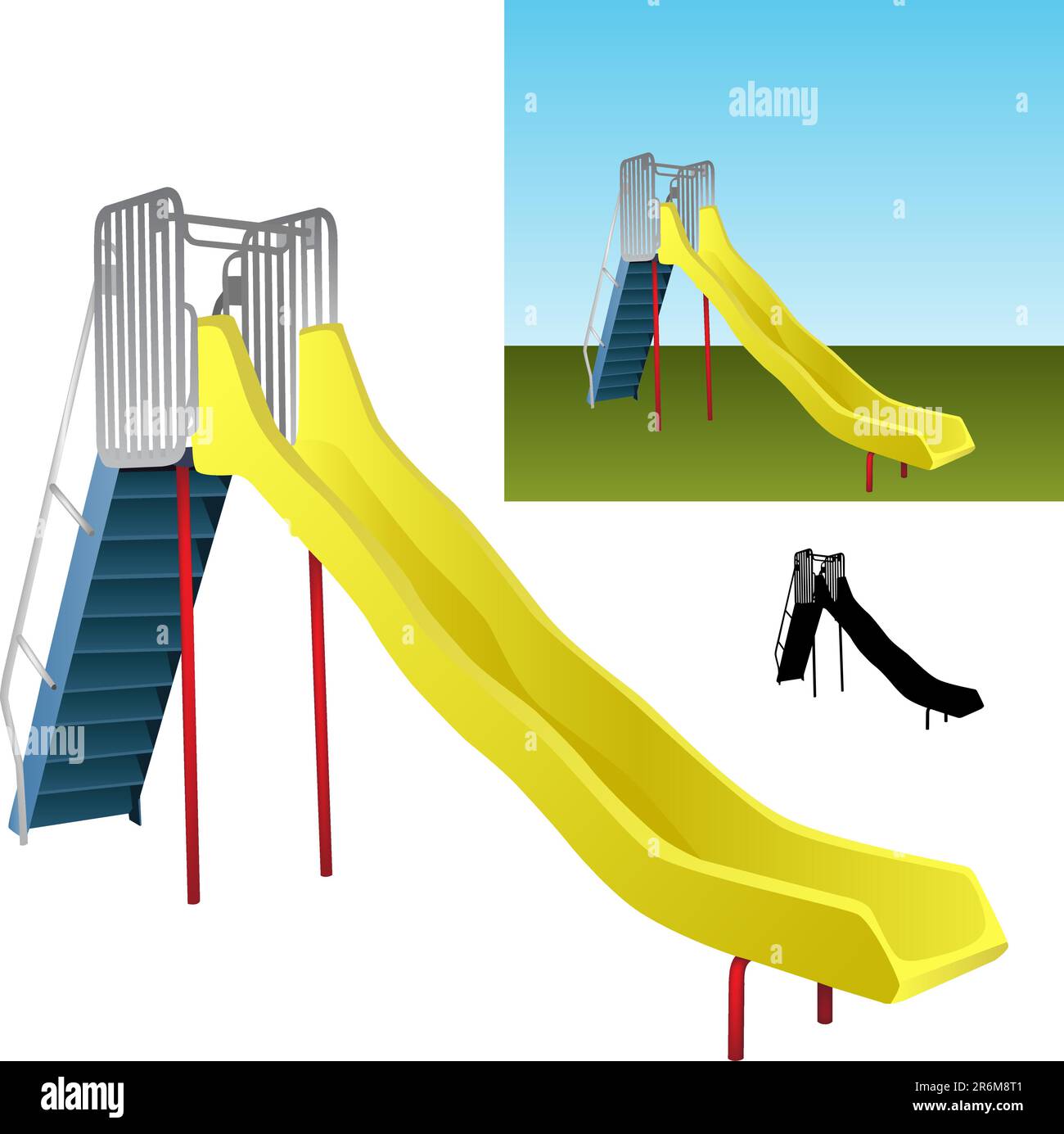 An image of a realistic playground slide Stock Vector Image & Art - Alamy