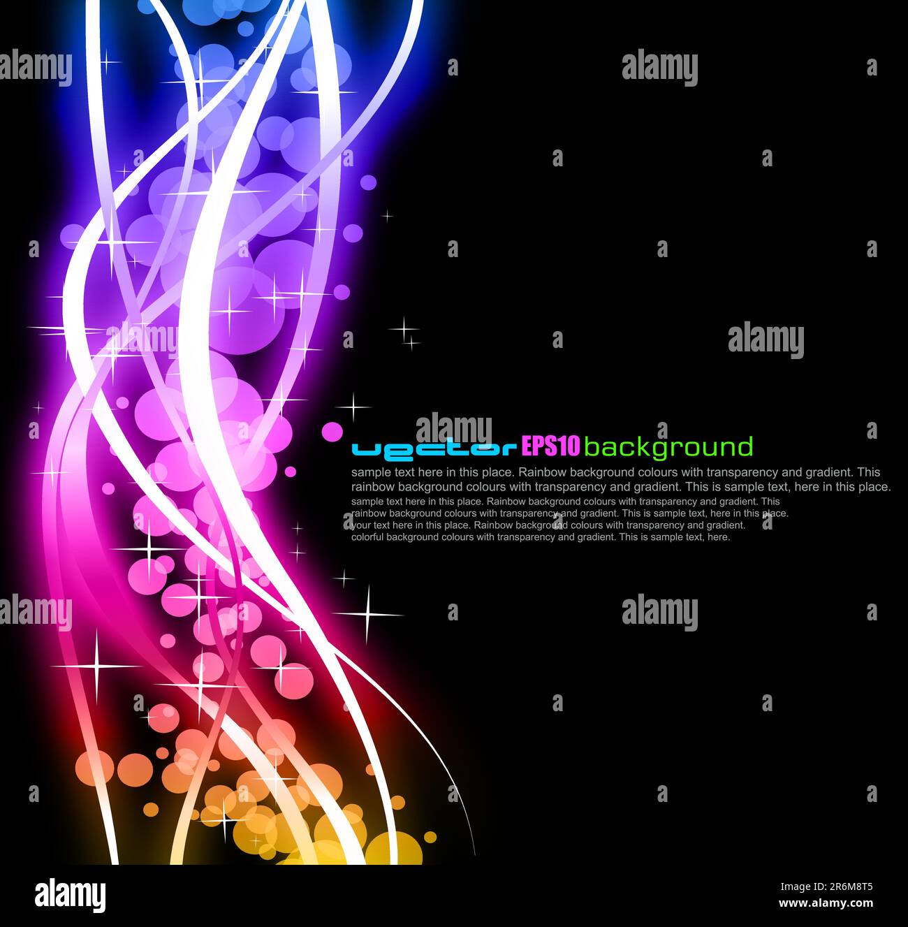 Abstract Colorful Business Background with Rainbow Spectrum colours ...