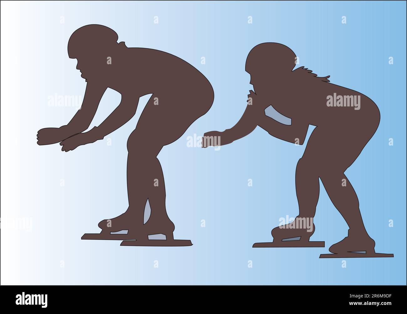Skating for exercise Stock Vector Images - Alamy