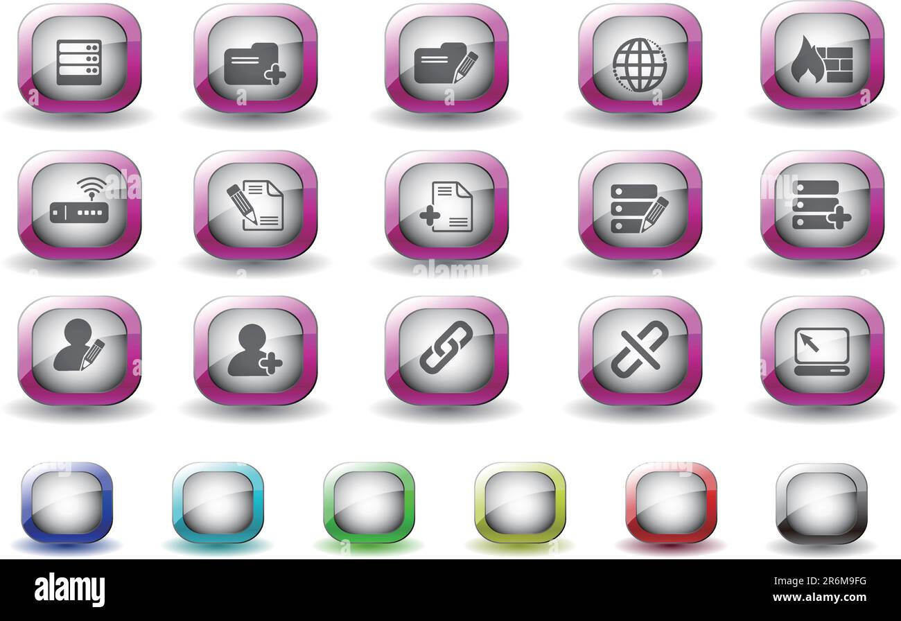 Illustration network nodes Cut Out Stock Images & Pictures - Alamy