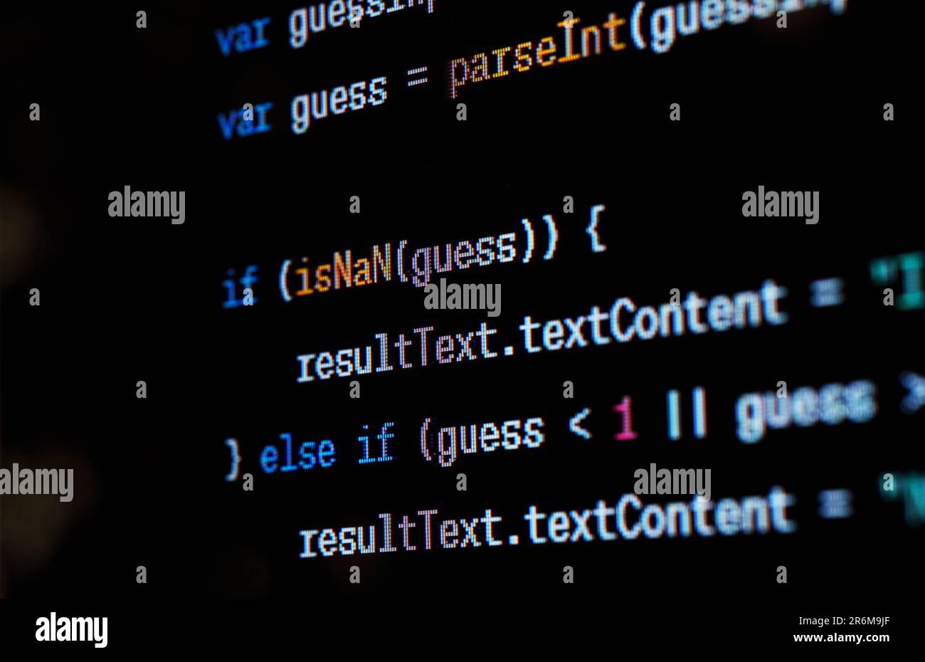 Java script source code on the screen Stock Photo - Alamy