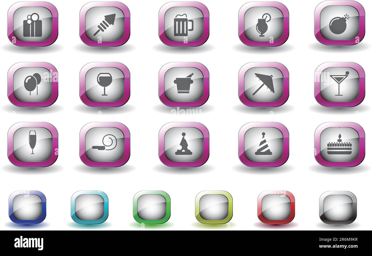 Tv celebration icon Cut Out Stock Images & Pictures - Alamy