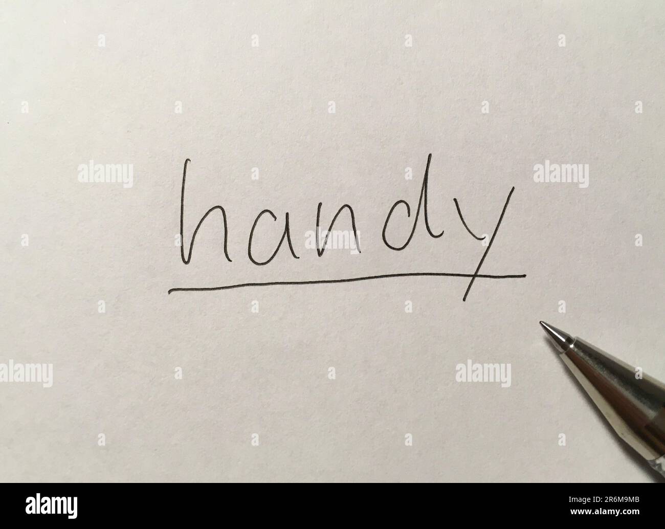 Handy sign hi-res stock photography and images - Alamy