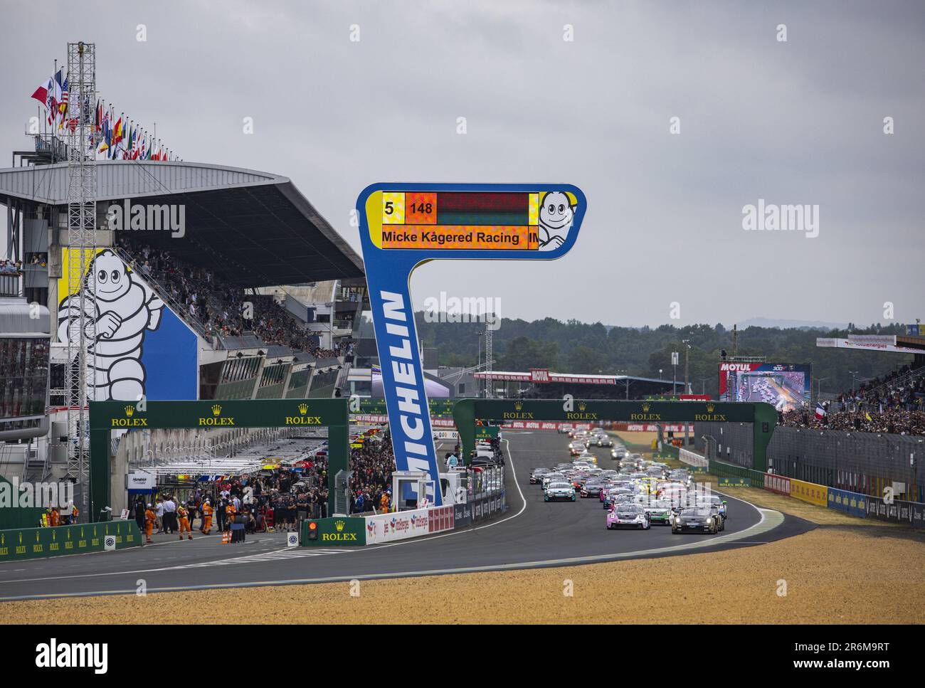 Le Mans, France. 10th June 2023. Porsche Carrera Cup start during the ...