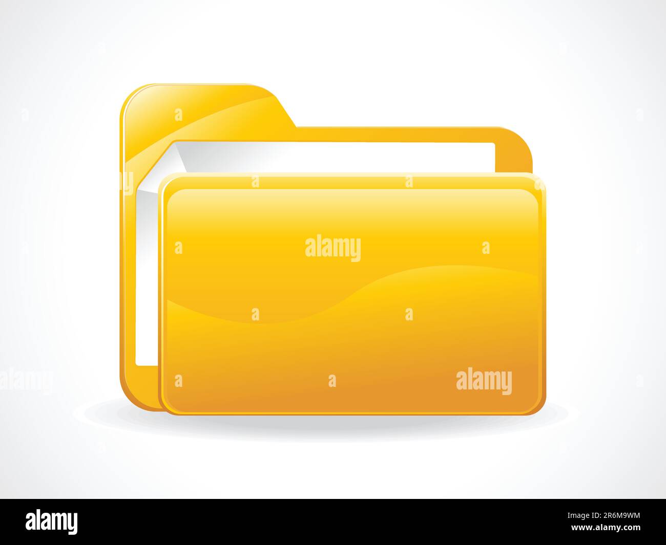 abstract glosy folder icon vector illustration Stock Vector Image & Art ...