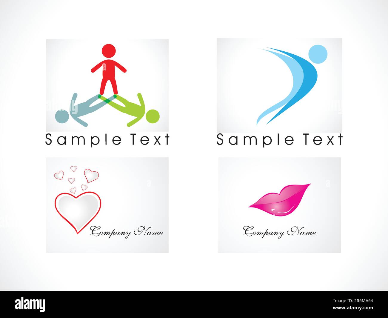 abstract logo icon set vector illustration Stock Vector Image & Art - Alamy