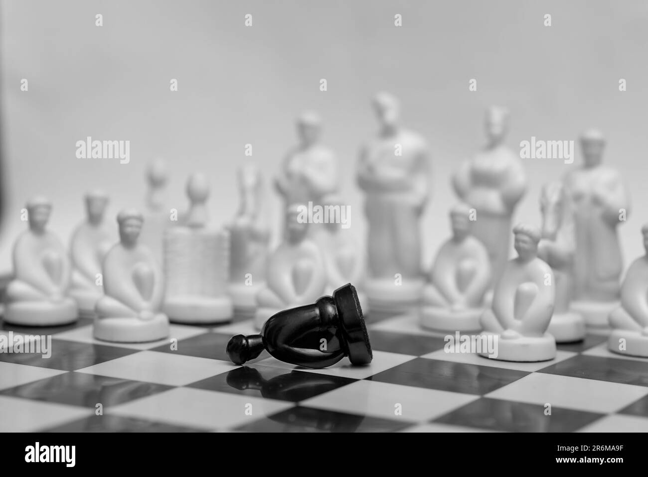 Ukrainian chess with Gogol's heroes on the board symbolizes battle and ...