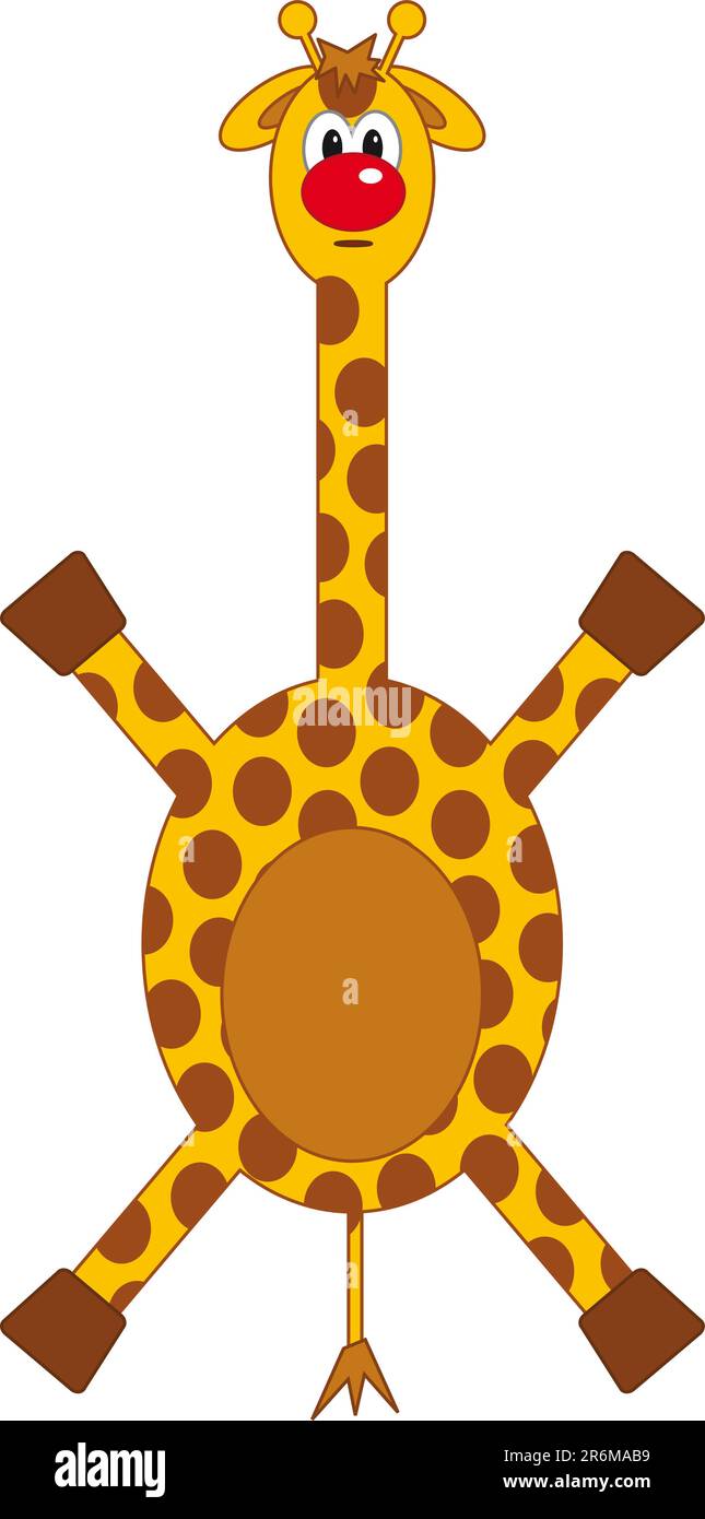 funny comic giraffe Stock Vector Image & Art - Alamy