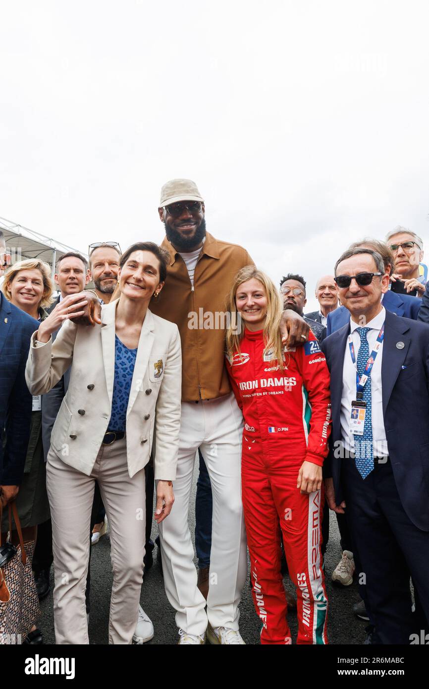 Le Mans France 10th June 2023 Lebron James Et La Ministre Des