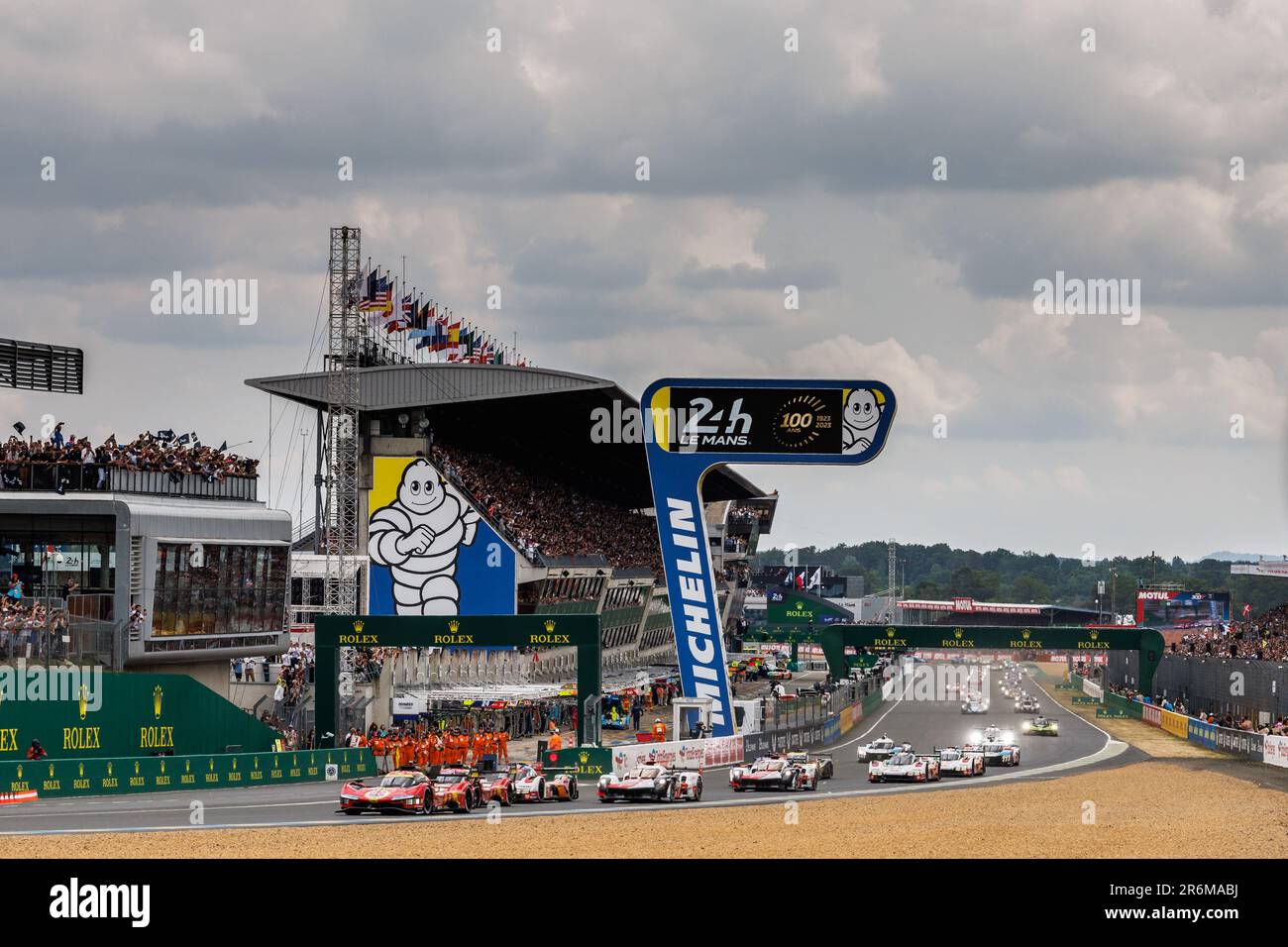 Le Mans, France. 10th June, 2023. start of the race, depart, 50 FUOCO ...