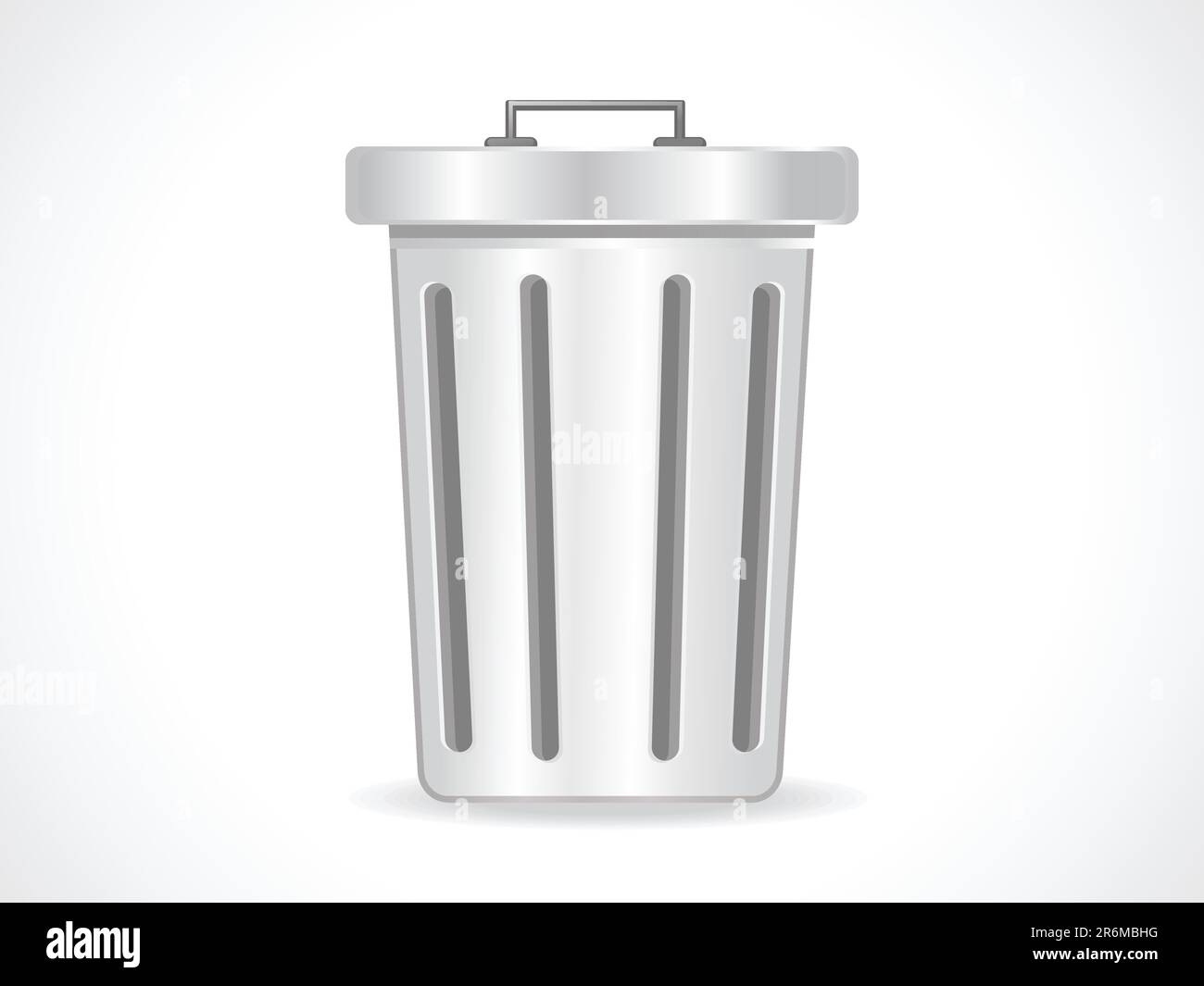 Recycle bin illustration Black and White Stock Photos & Images - Alamy