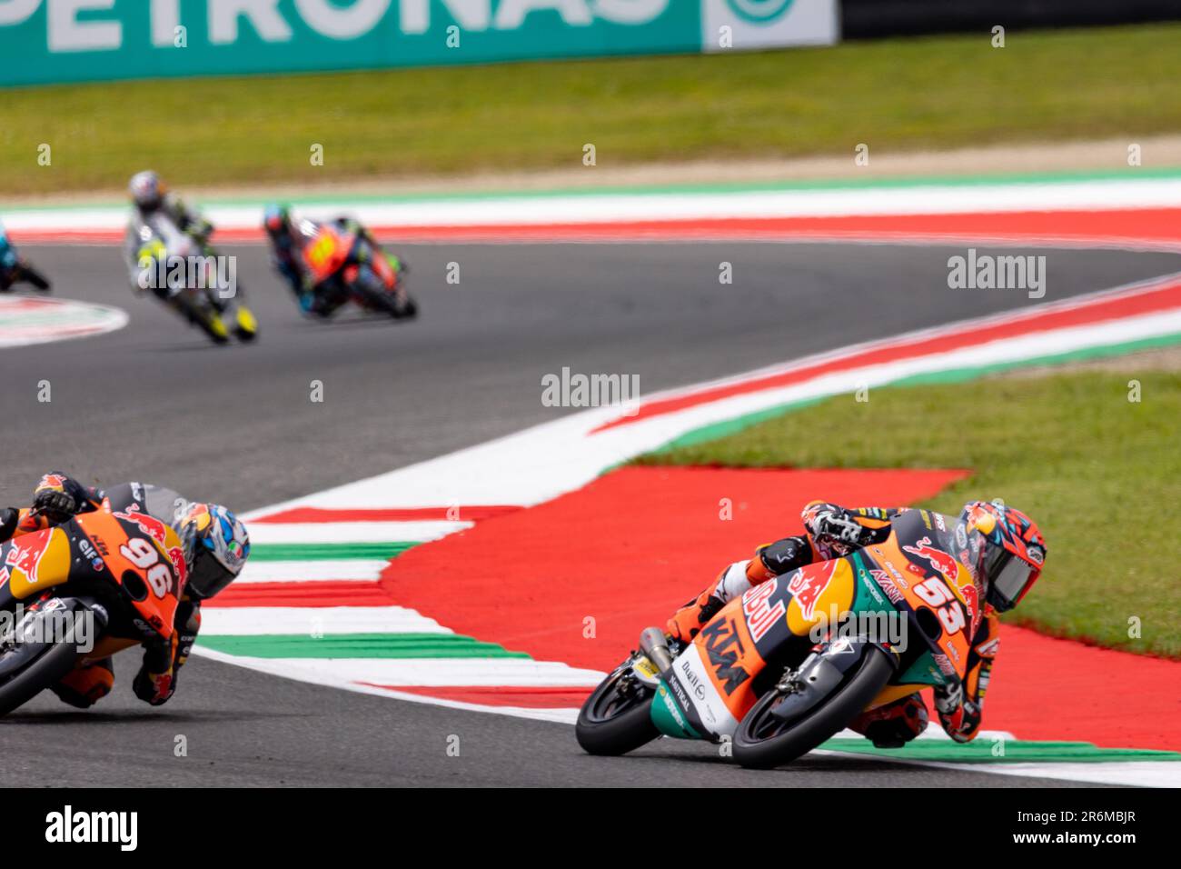 Mugello, Italy. 10th June, 2023. Deniz Oncu (Tur) Red Bull KTM Ajo, KTM ...
