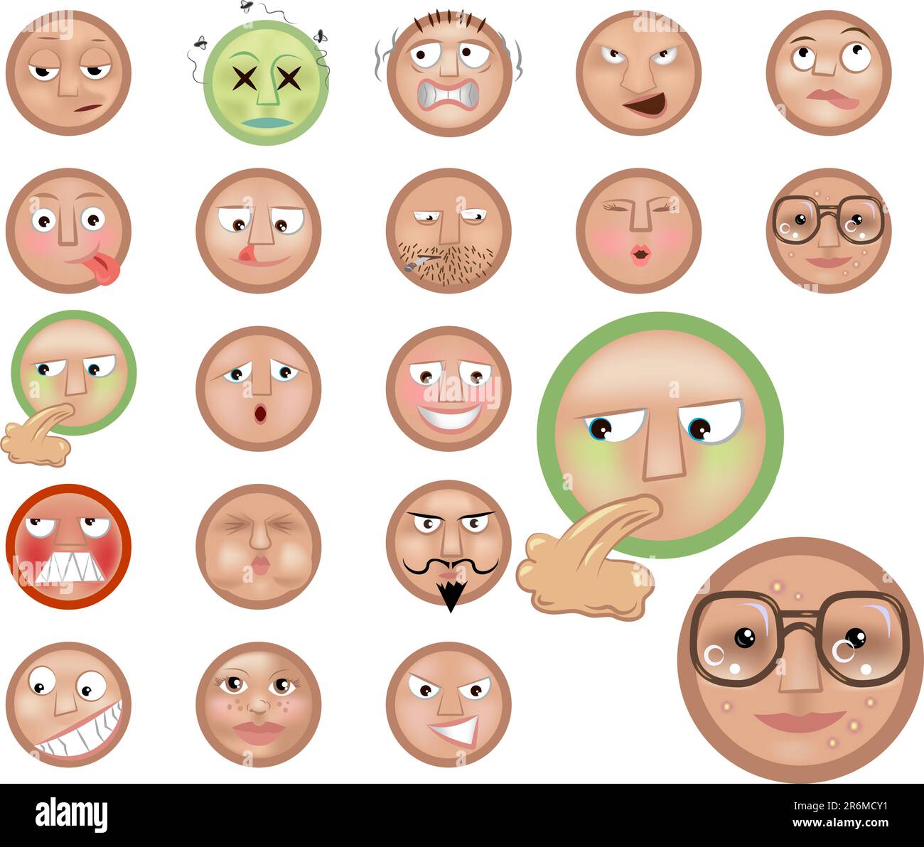Cartoon frown emoticons hi-res stock photography and images - Alamy