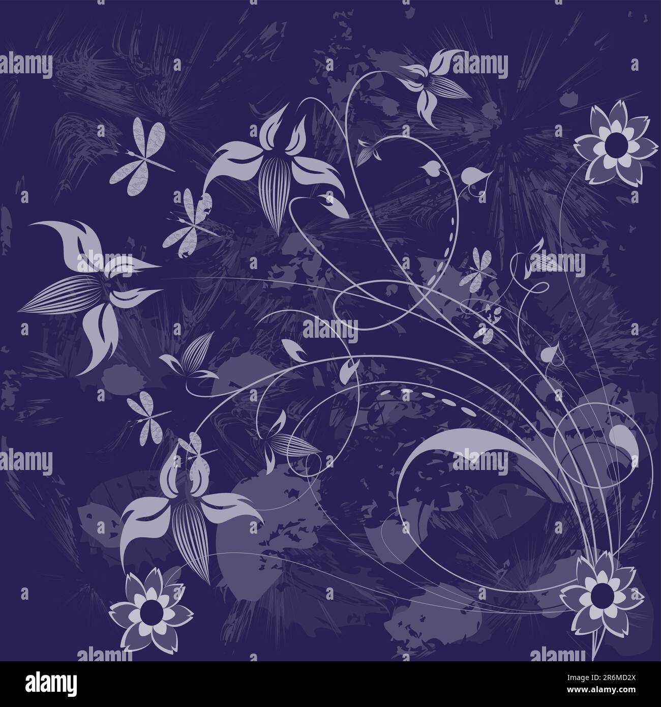 Floral background with a frame for a text. Please see some similar ...