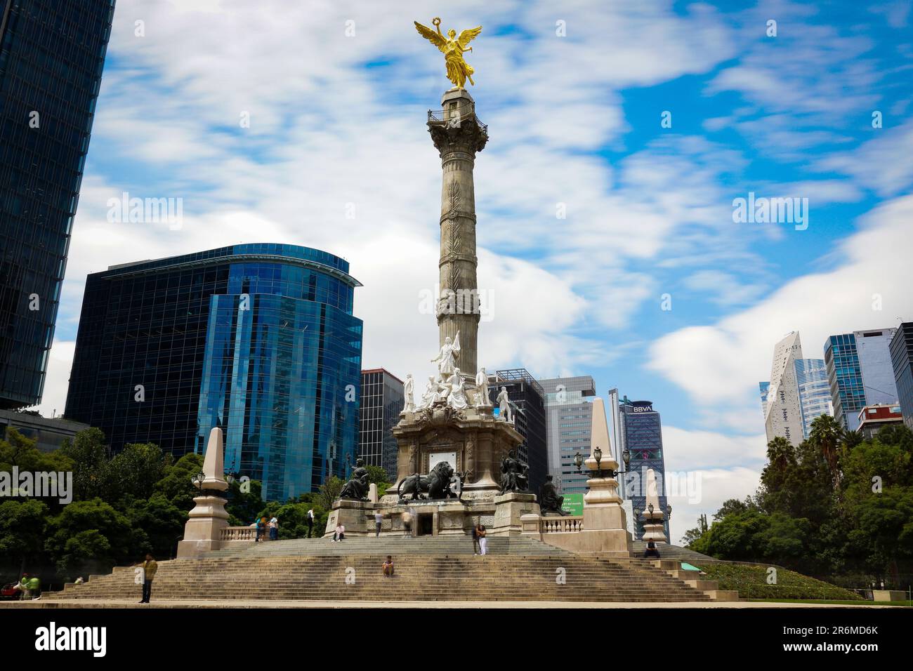 This image is a stunning aerial view of a monument in the middle of a ...