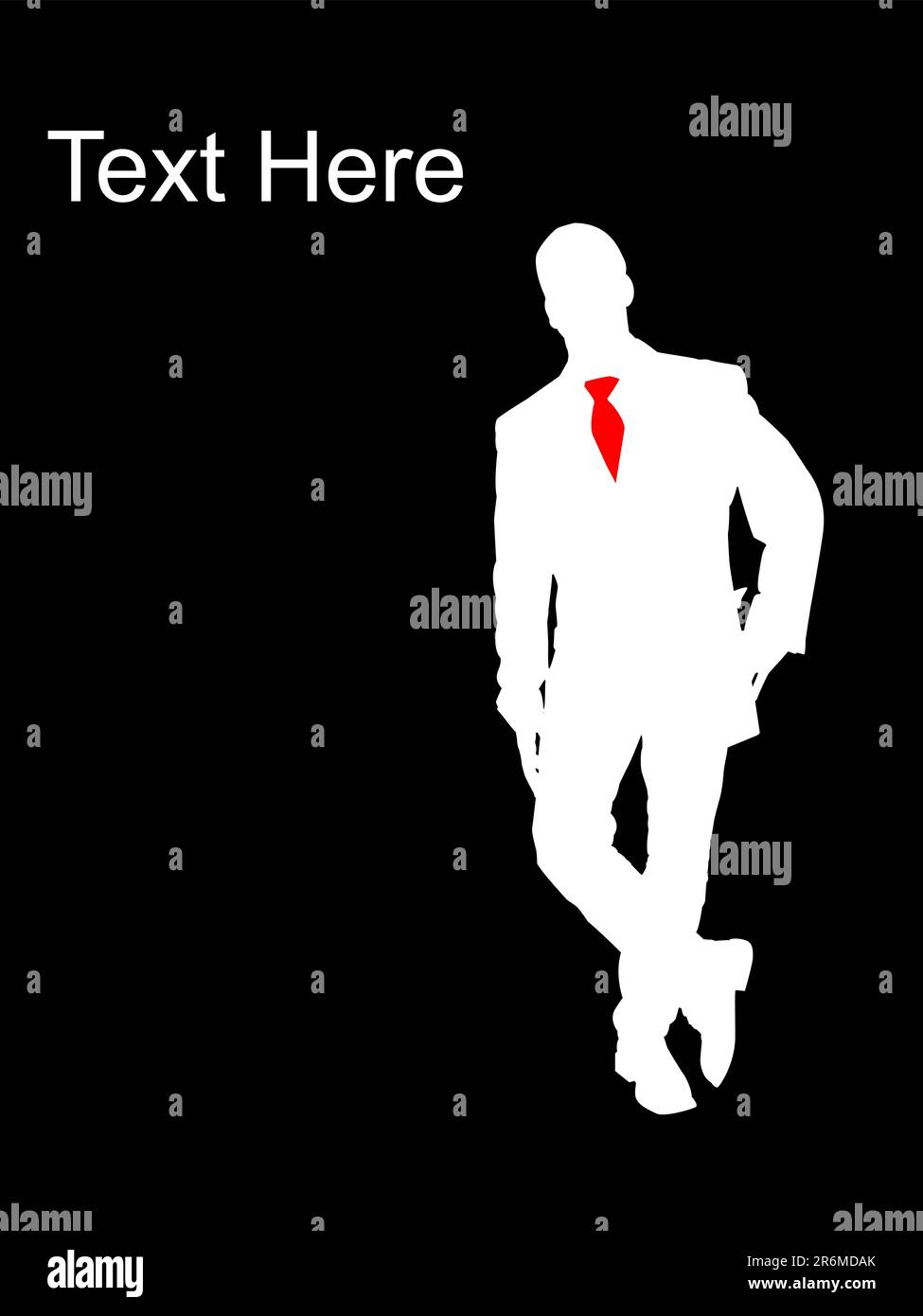 standing smart businessman with white background Stock Vector Image ...