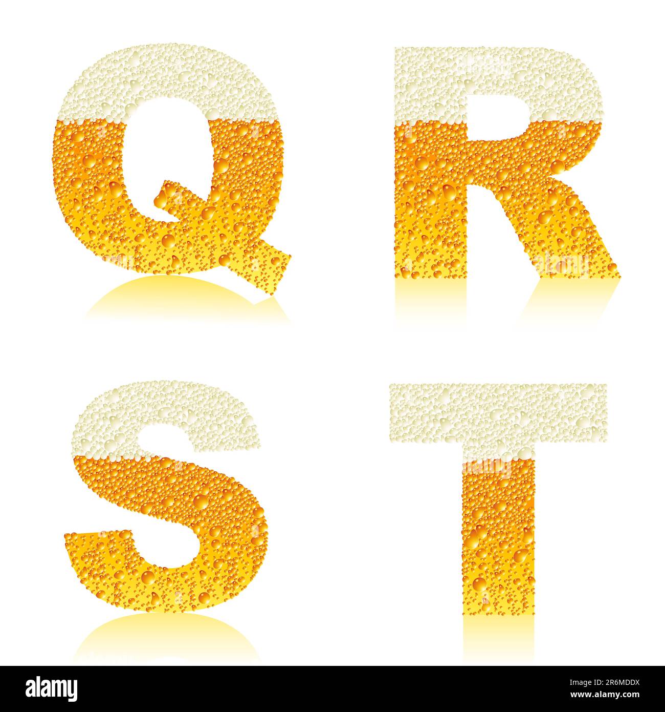 alphabet beer, this illustration may be useful as designer work Stock ...