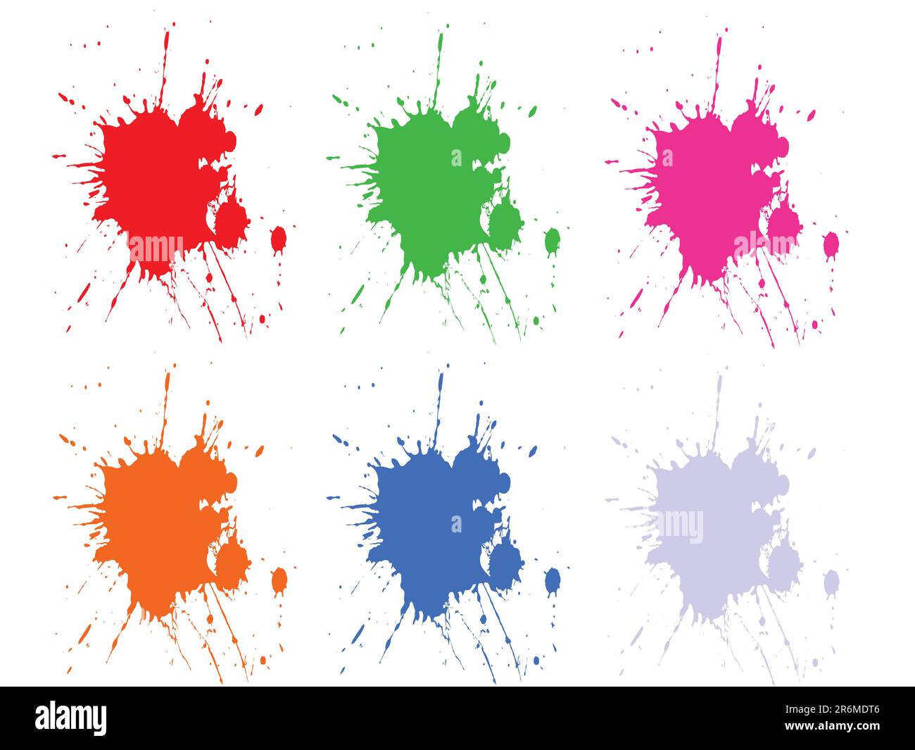vector eps10 illustration of splashes in different colors Stock Vector ...