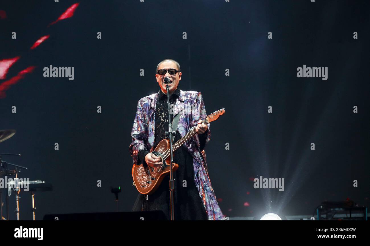 HUAI'AN, CHINA - APRIL 2, 2023 - Lead singer of Second Hand Rose Liang ...