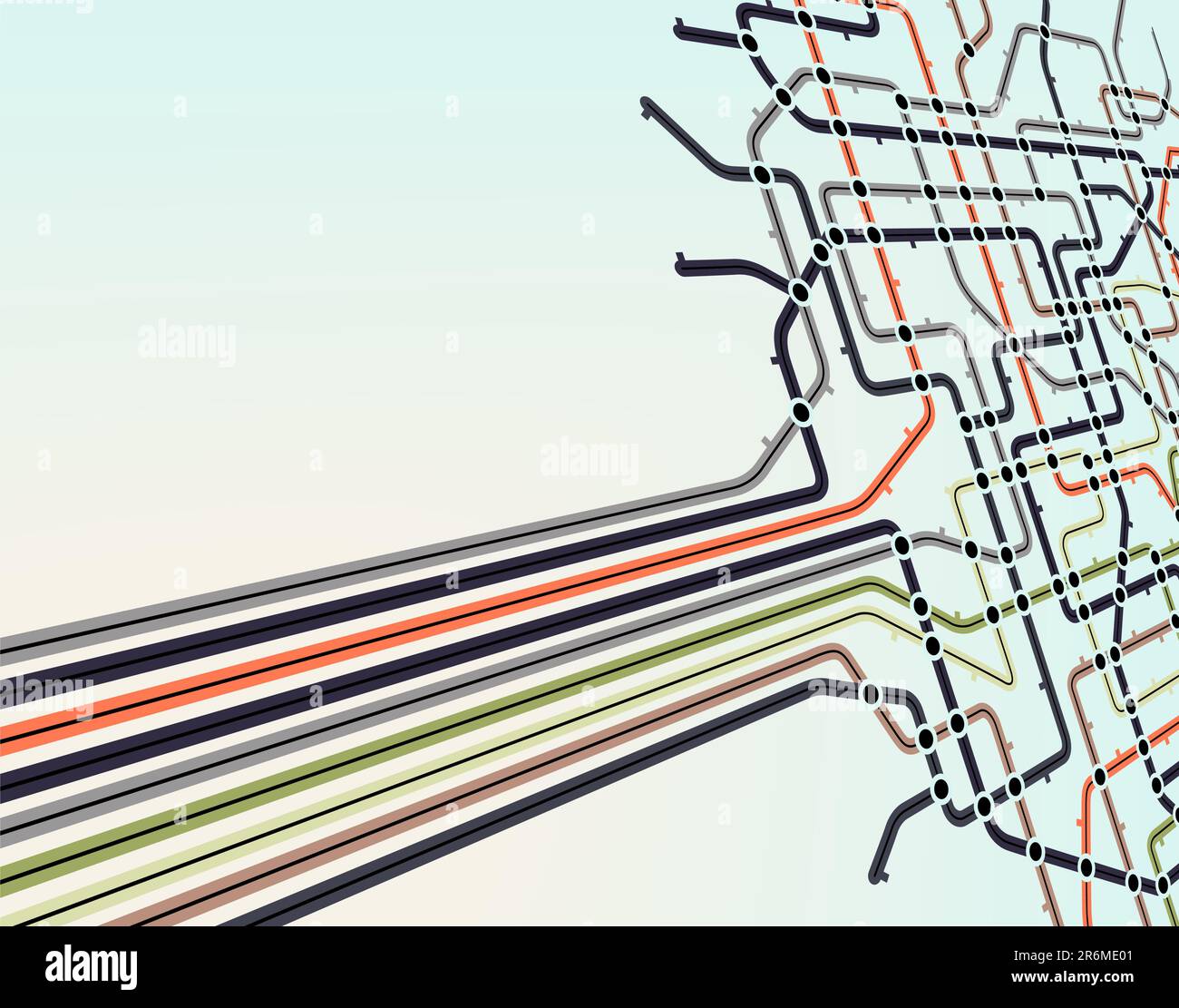 Abstract editable vector background of a subway map Stock Vector Image ...