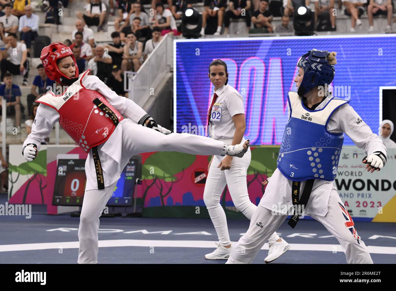 Jade JONES (GBR) vs Faith DILLON (USA) during Semi Finals round Women ...
