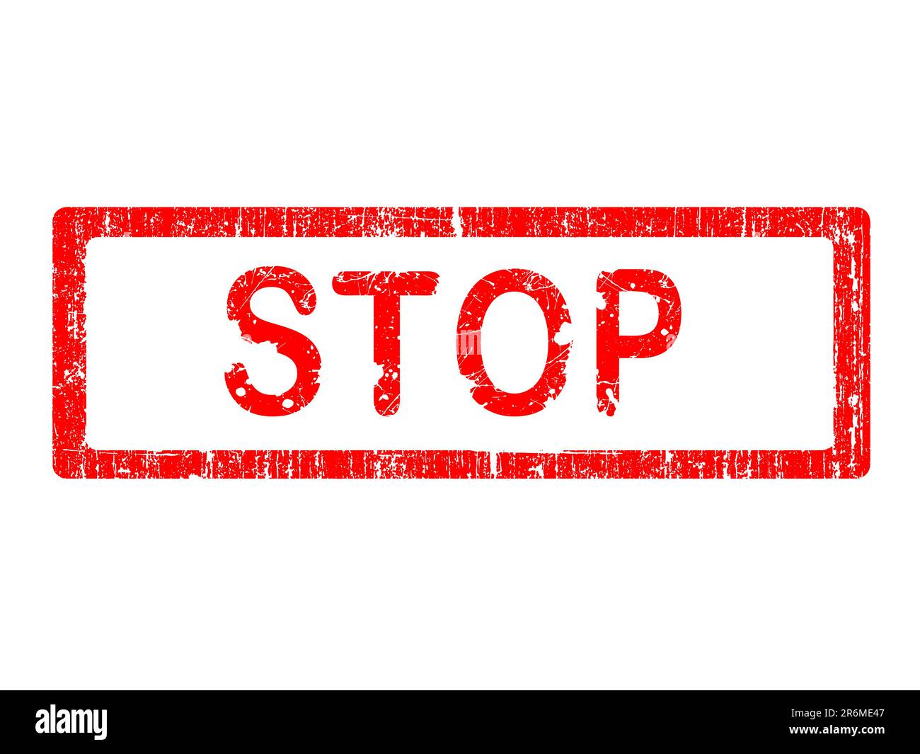 Grunge Office Stamp with the words STOP in a grunge splattered text ...