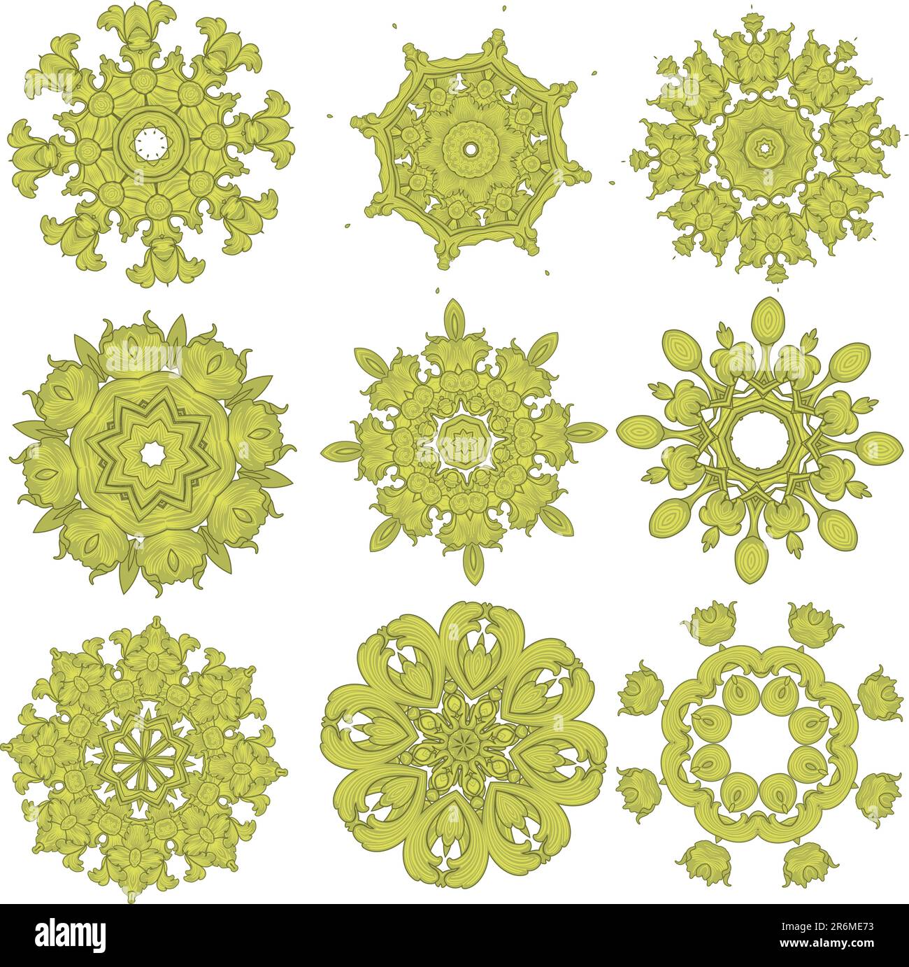 Floral Embroidery design patterns collection Stock Vector Image & Art ...