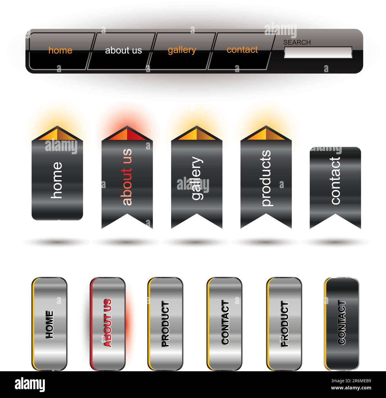 Cool editable buttons Stock Vector Image & Art - Alamy