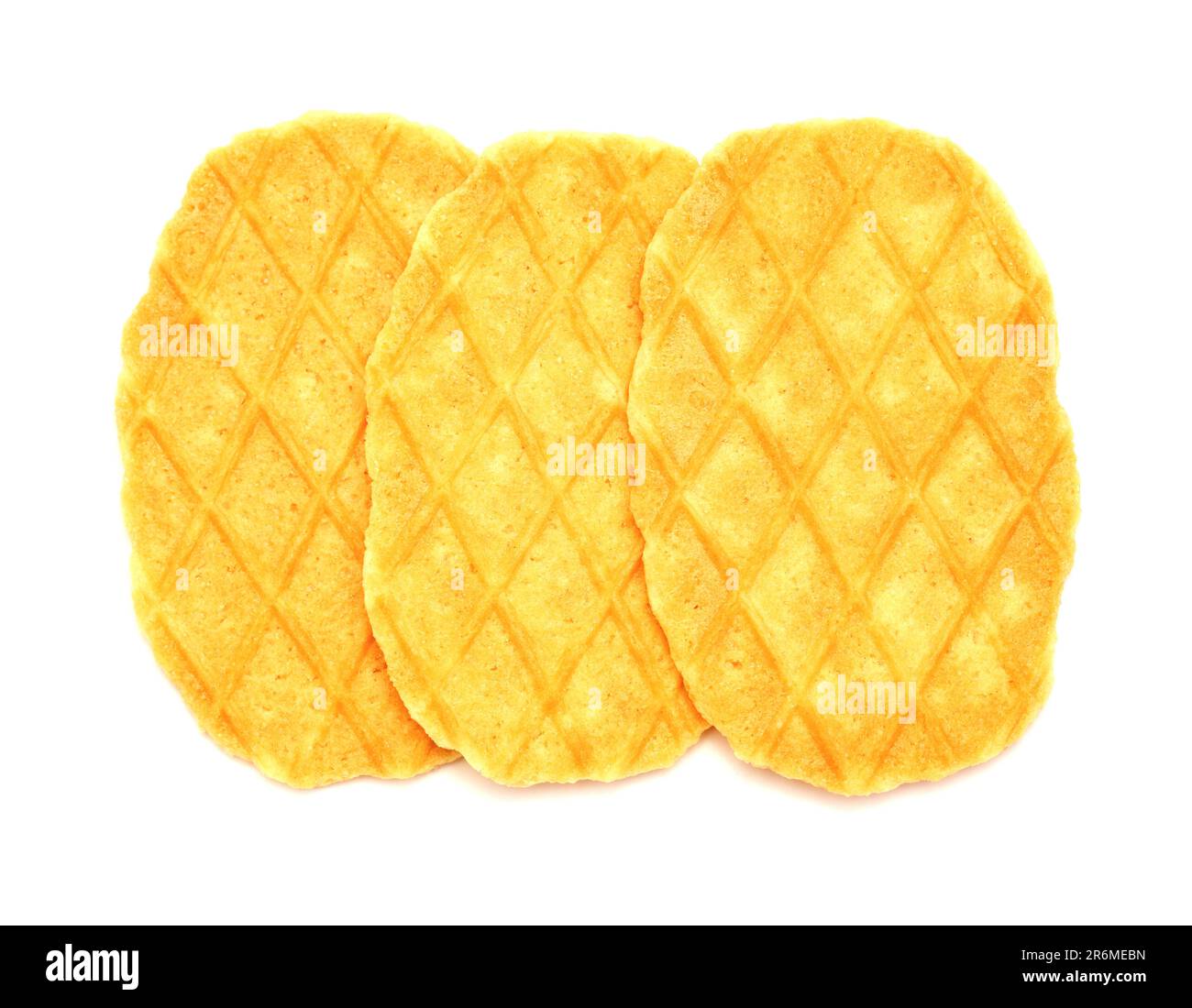 Belgian Thin Butter Crisps isolated on white background Stock Photo - Alamy