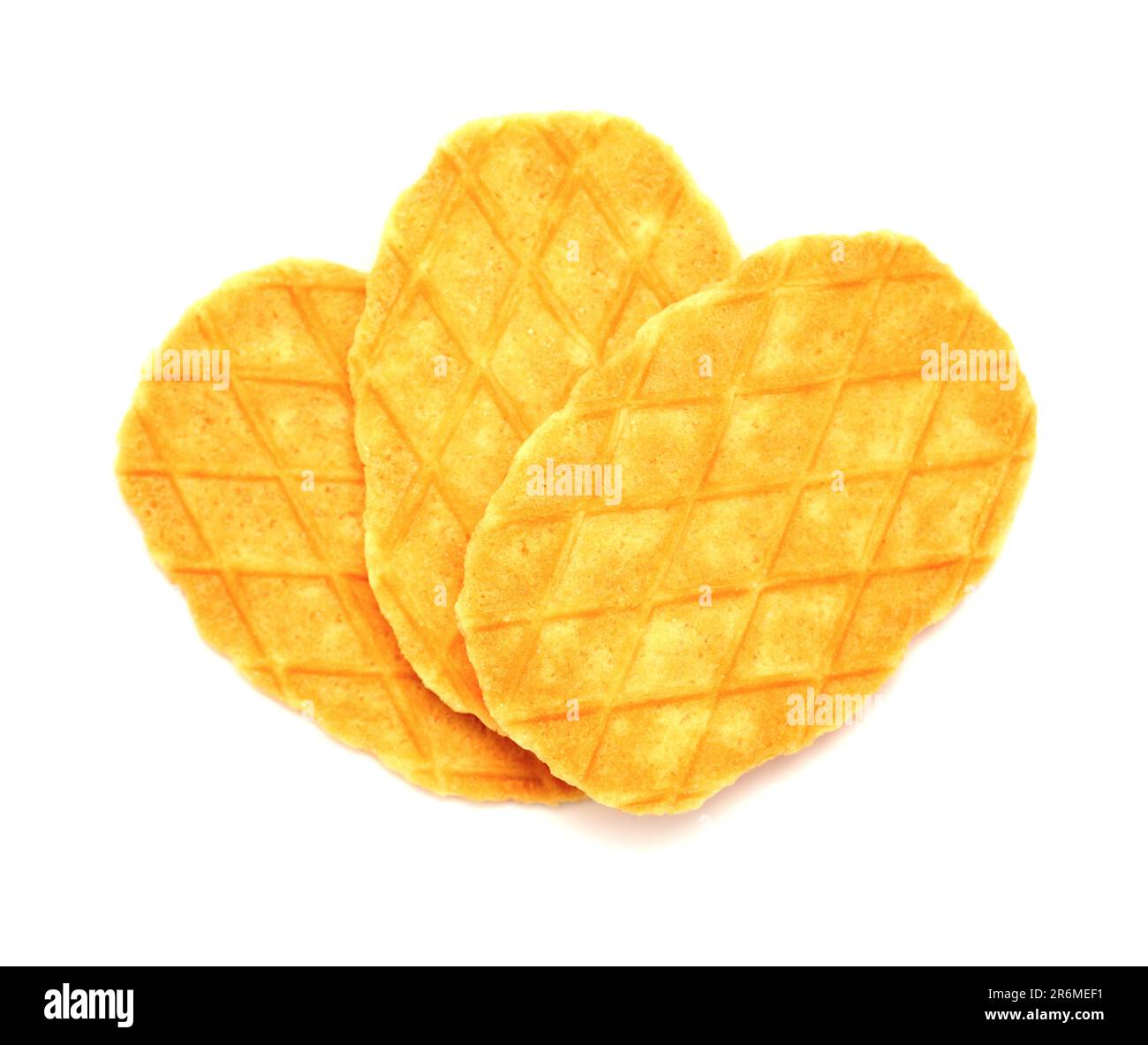 Belgian Thin Butter Crisps isolated on white background Stock Photo - Alamy