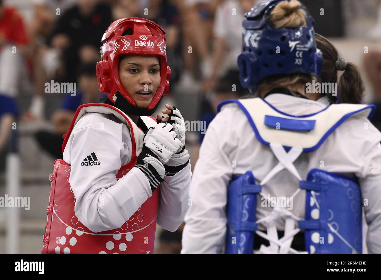 Jade JONES (GBR) vs Faith DILLON (USA) during Semi Finals round Women ...