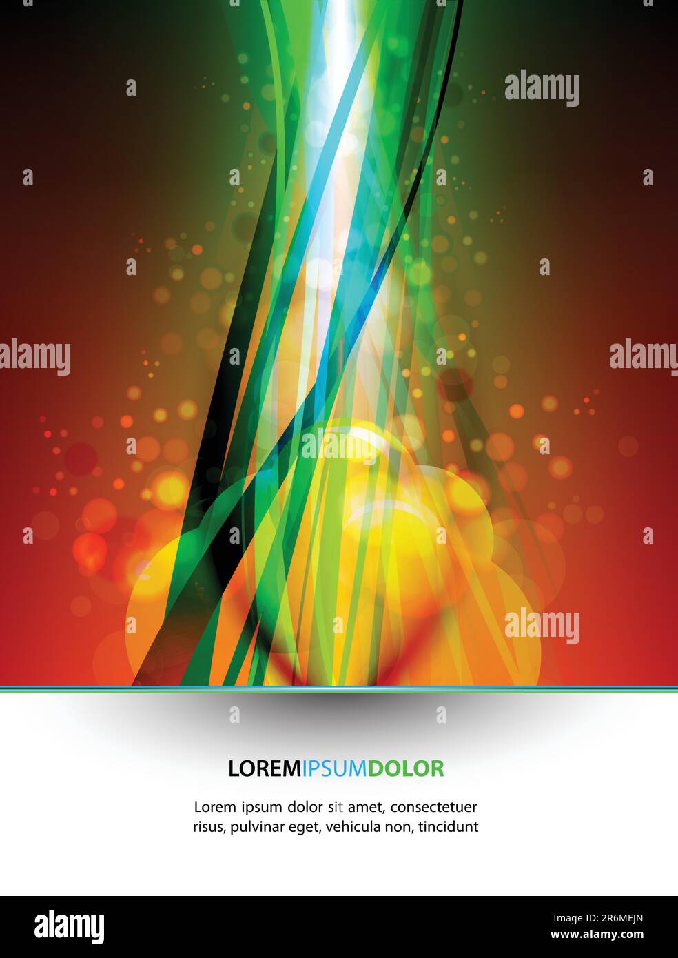 Abstract Vector Background - Transparent Spheres, Lights and Wavy ...