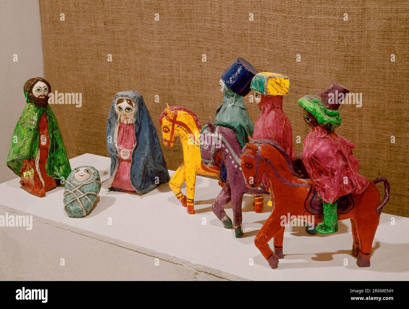 BELEN MEXICANO CON FIGURAS DE CARTON PIEDRA. Location: MUSEE D'ARTS ...