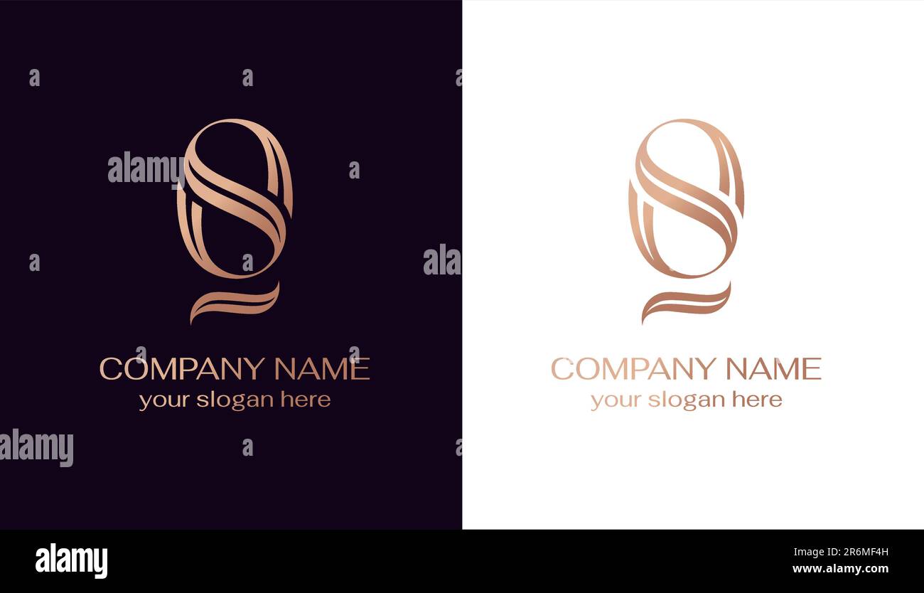 OS logo or SO monogram. OS letter logo template elements. personal ...