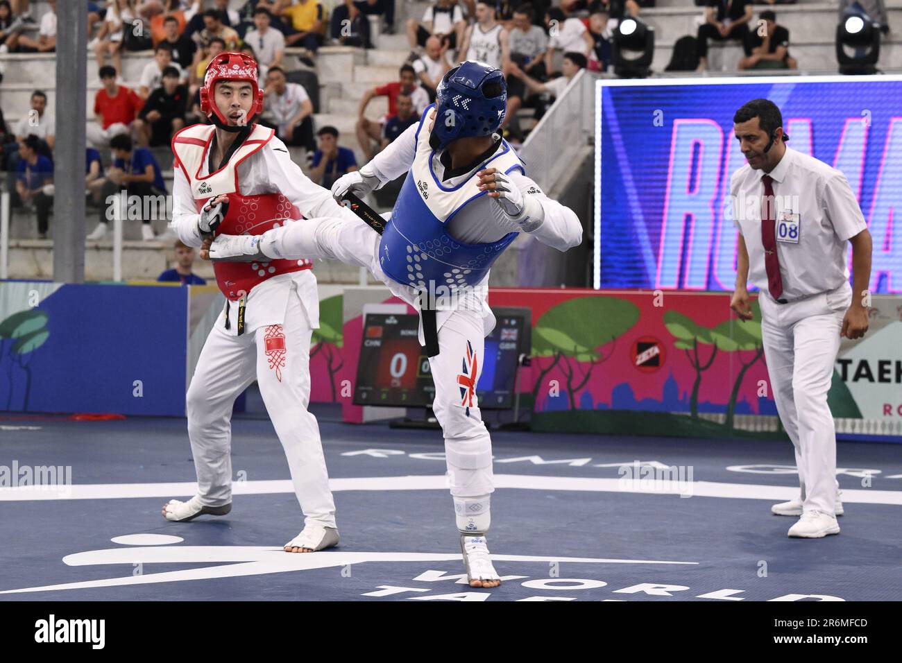 Caden CUNNINGHAM (GBR) vs Zhaoxiang SONG (CHN) during Semi Finals round ...
