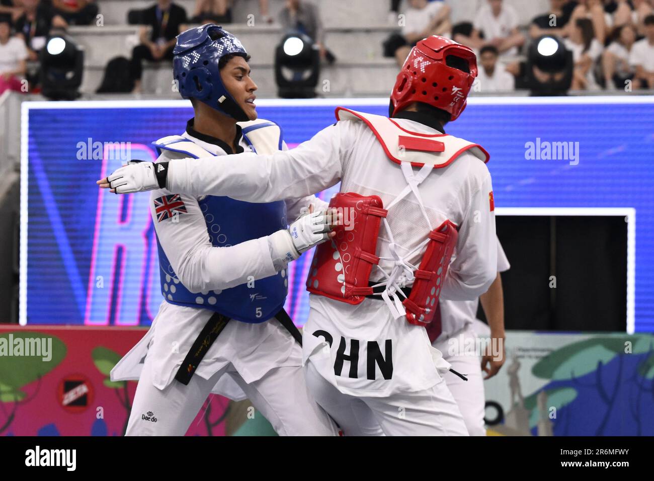 Caden CUNNINGHAM (GBR) vs Zhaoxiang SONG (CHN) during Semi Finals round ...