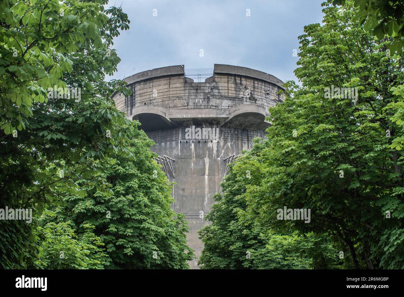 Vienna, Austria 10 June 2023: flak towers: massive anti-aircraft ...