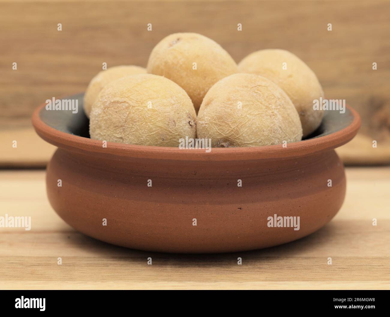 Cuisine of Canary Islands - papas arrugadas, wrinkly potatoes, in a ...