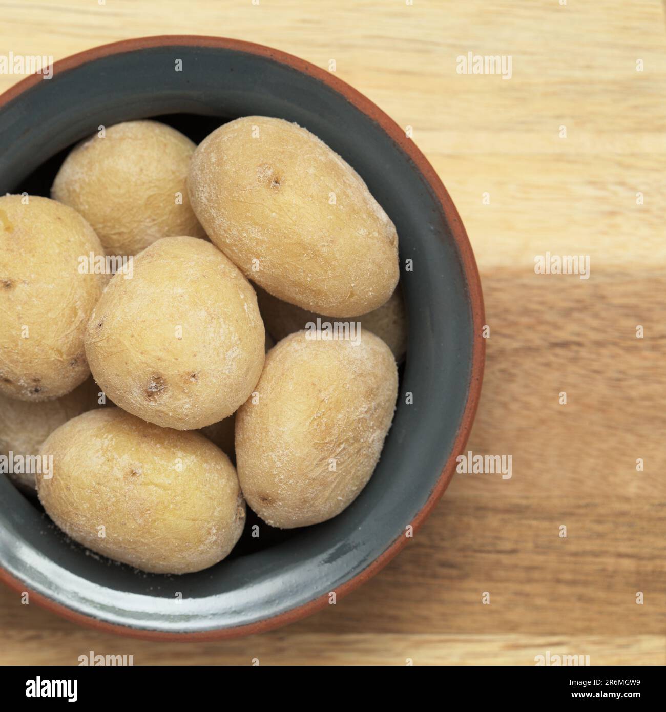 Cuisine of Canary Islands - papas arrugadas, wrinkly potatoes, in a ...