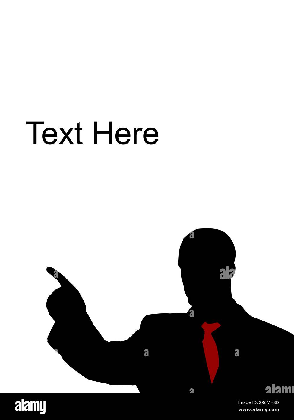 Business man pointing suit isolated Stock Vector Images - Alamy