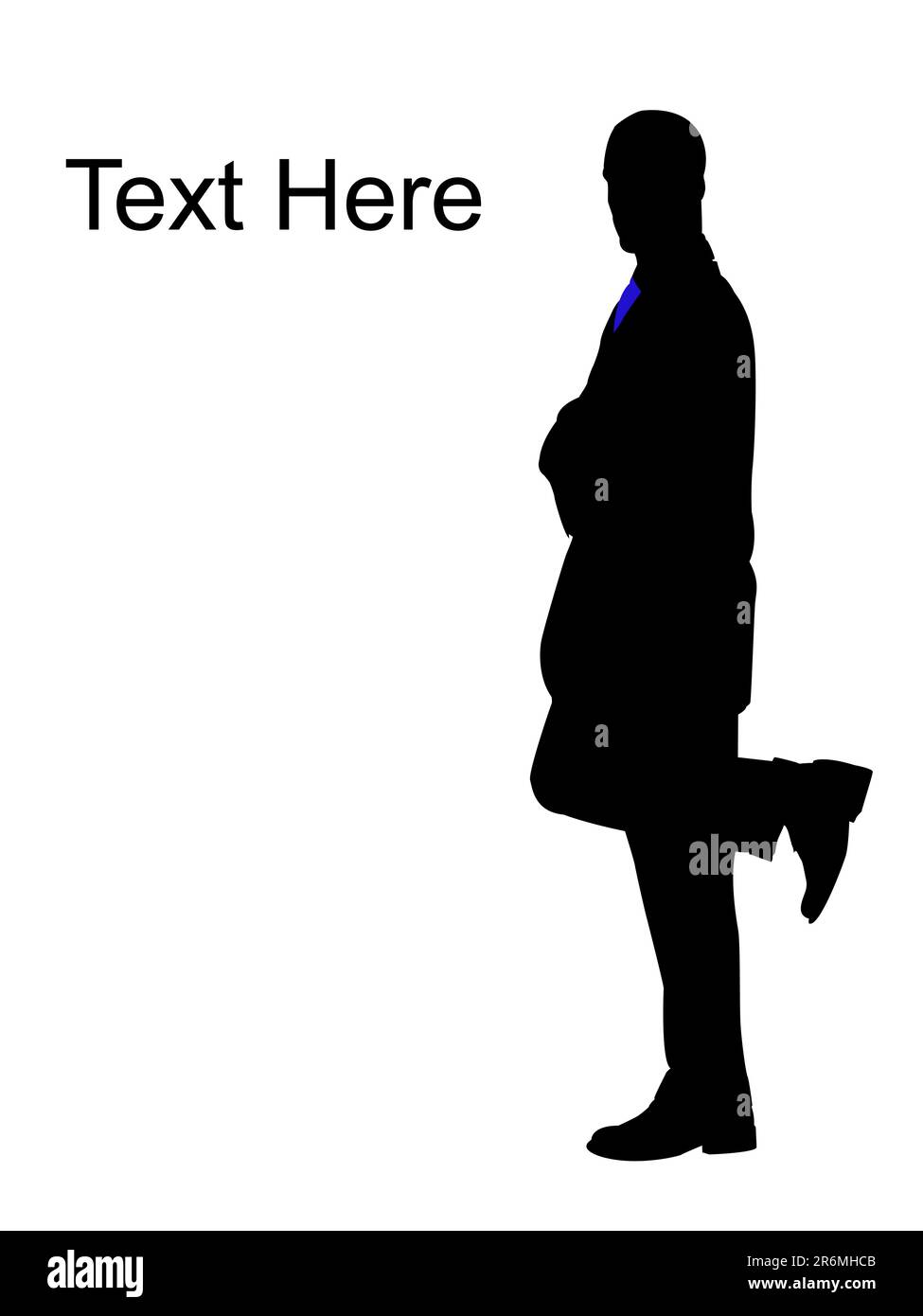 Young man standing on one leg Stock Vector Images - Alamy